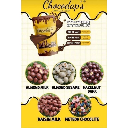chocodap's classic Almond milk 💯 original Sedap Sangat chocolate ini😋😋😋 ...