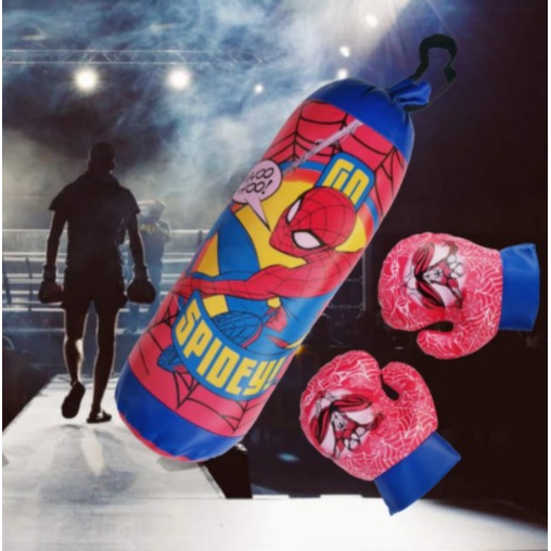 Toy Boxing + Gloves - USA / Spiderman Physical Sports Boxing Boxing ...