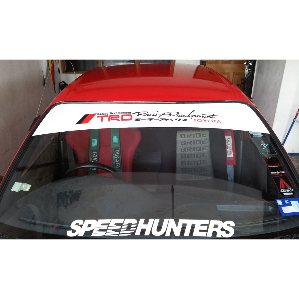 CAR STICKER TRD RACING TOYOTA COROLLA LEVIN AE86 SEG AE80 AE92 AE101 ...
