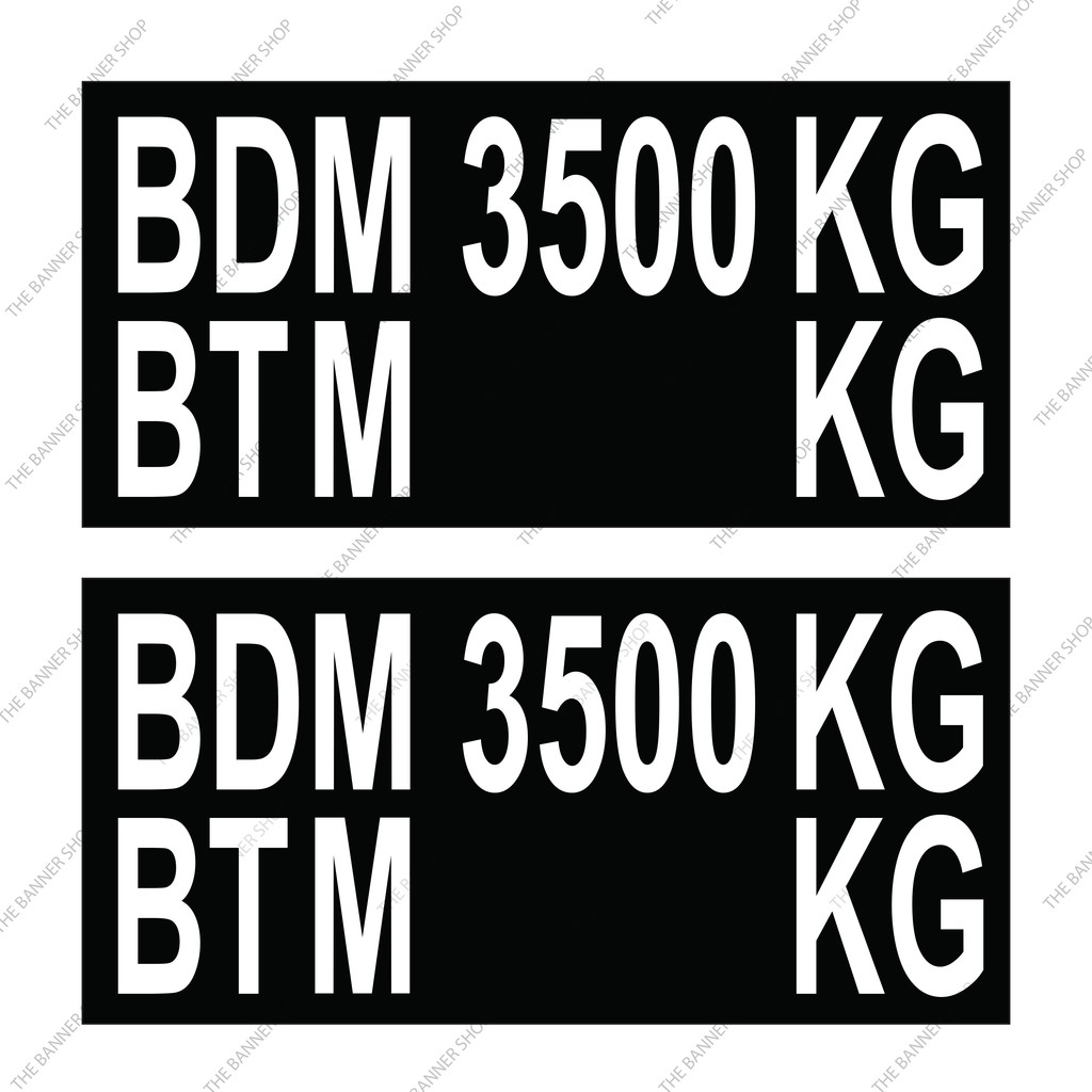 BDM BTM Lorry Sticker follow JPJ Standard (Customizable) | Shopee Malaysia