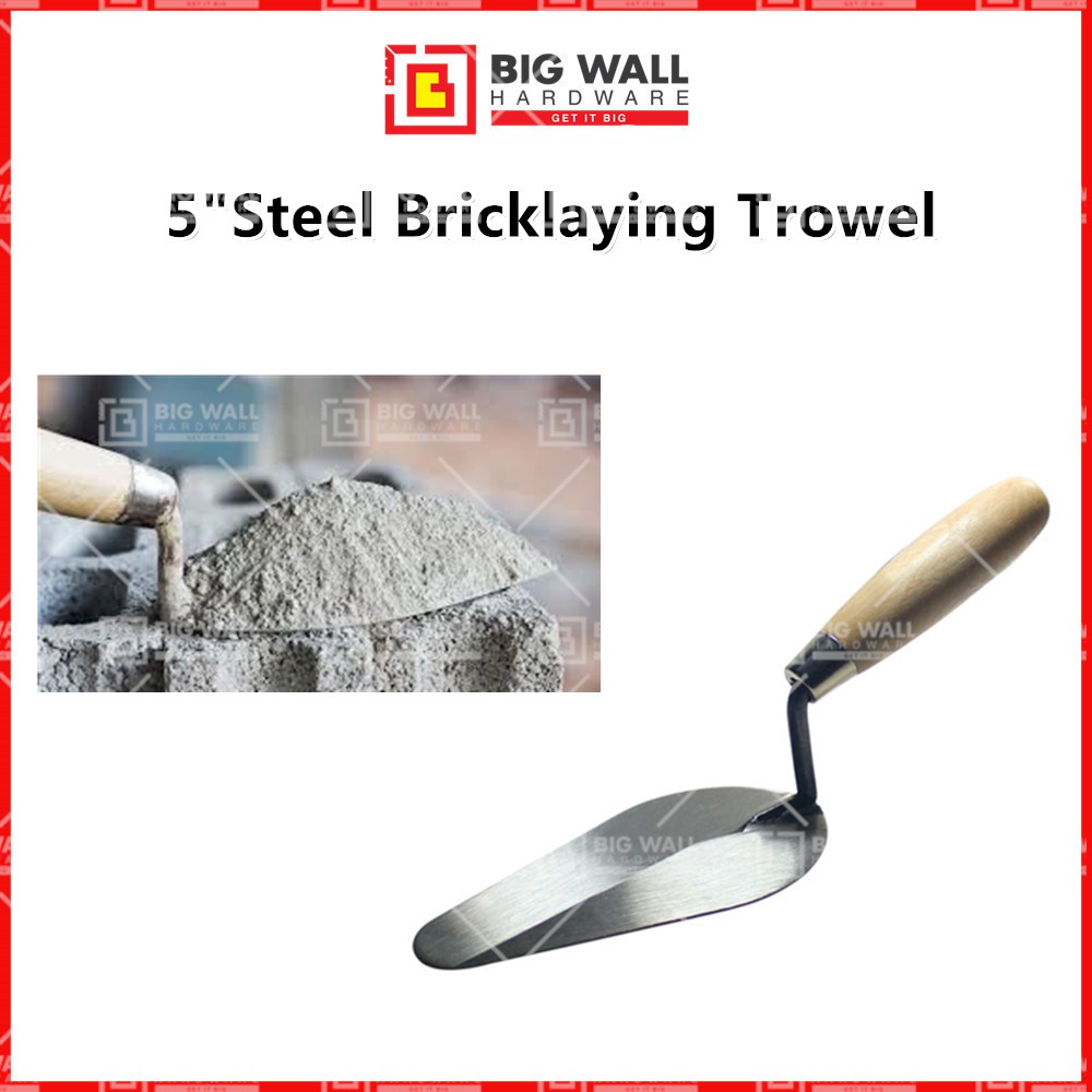 Steel Bricklaying Trowel 6" for leveling spreading shaping Cement ...