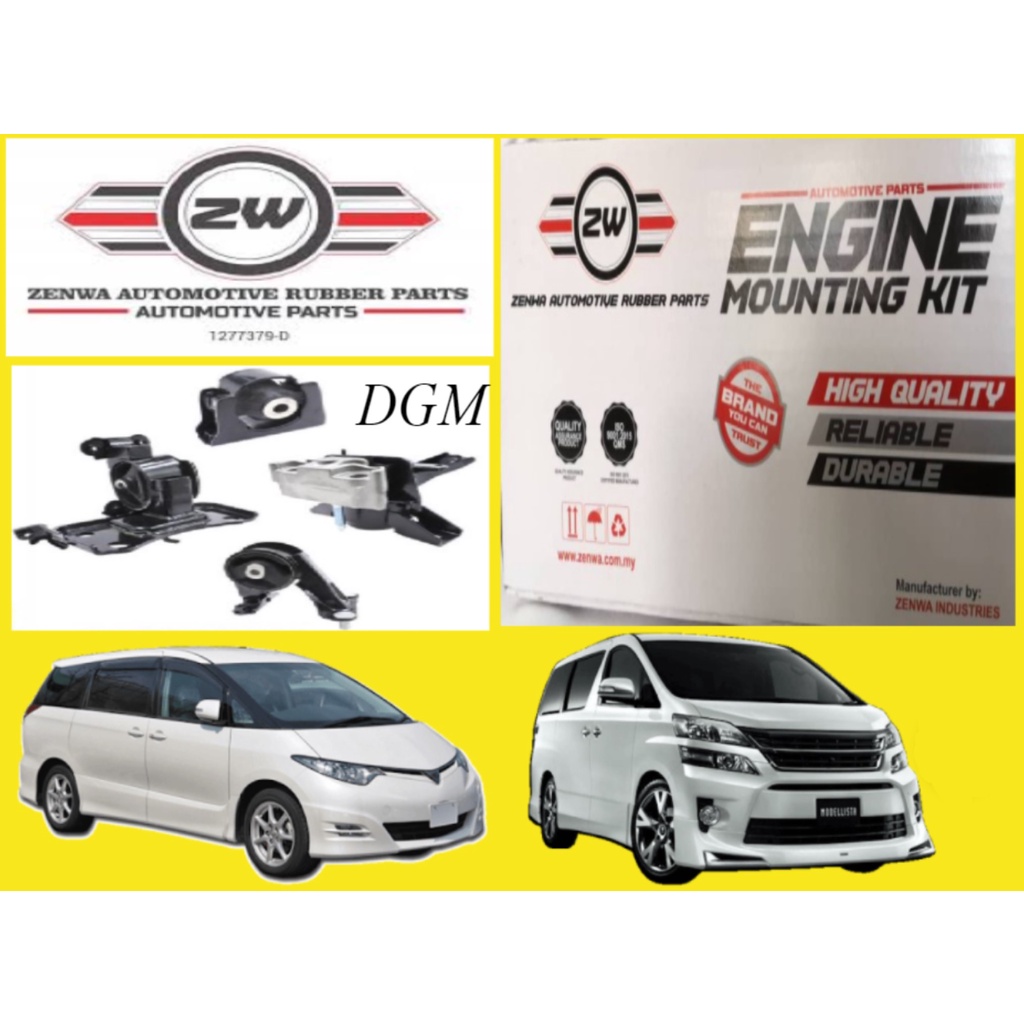 ZW/ZENWA Toyota Estima ACR50 / Vellfire ANH20 2007-2018Y 2.4 2WD Engine ...