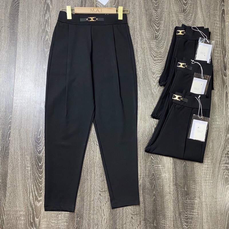 BIGSIZE Women's baggy pants with elastic waistband and high-waisted ...