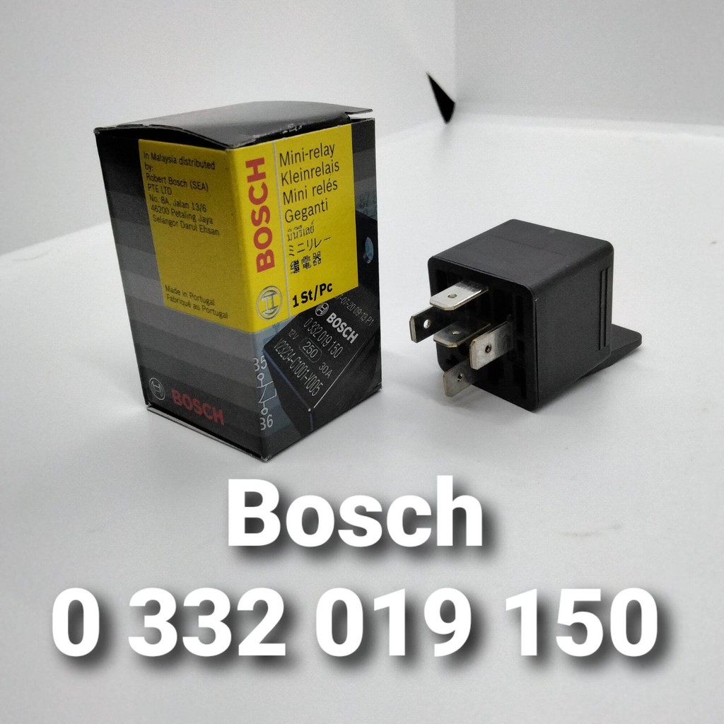 Relay 5 pin Bosch Relay (Made in Portugal) Horn Relay 12V 30A Aircond Relay Fan Relay Starter ...