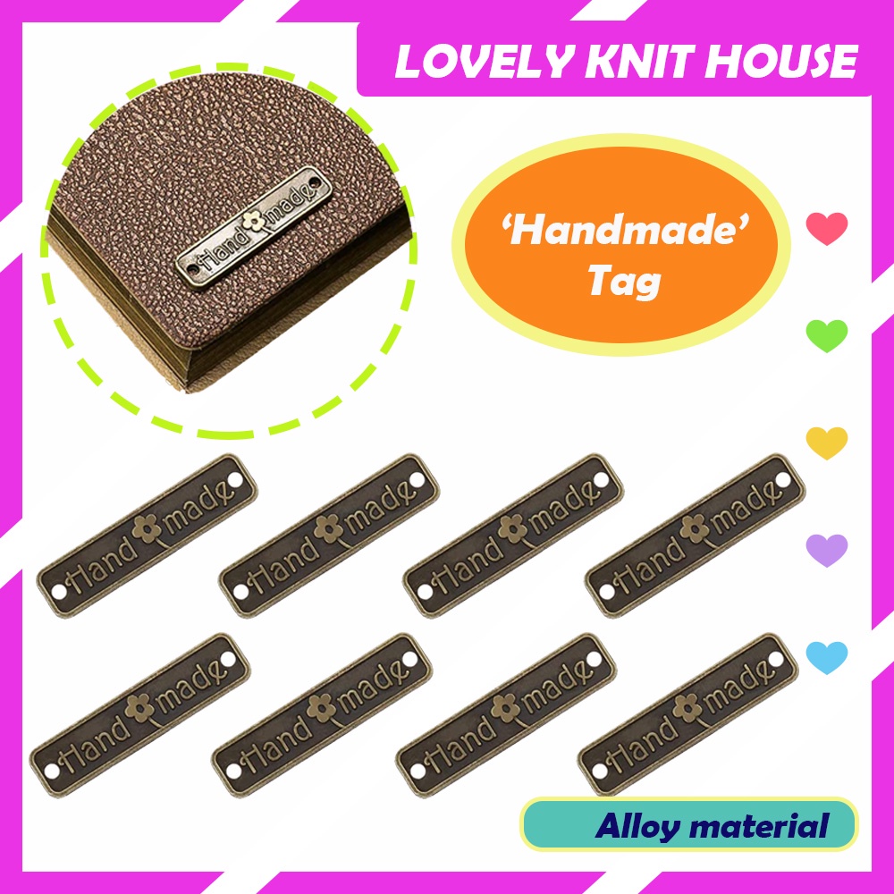 Handmade Tag Handmade Label Metal /DIY Bag Accessories/DIY Craft ...