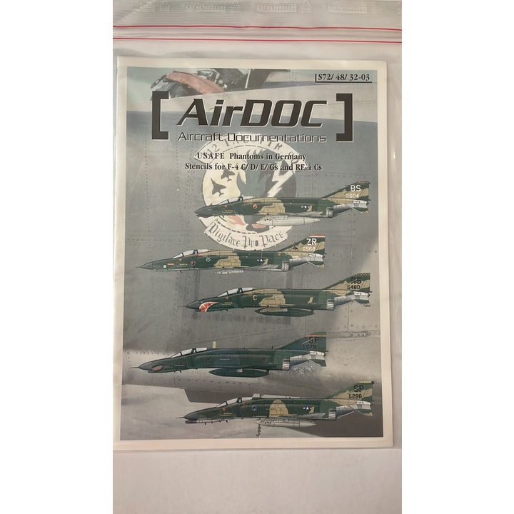 AIRDOC S48-03 Stencils USAFE F-4 E/G/RF-4C Phantom II 1/48 - DECAL ...