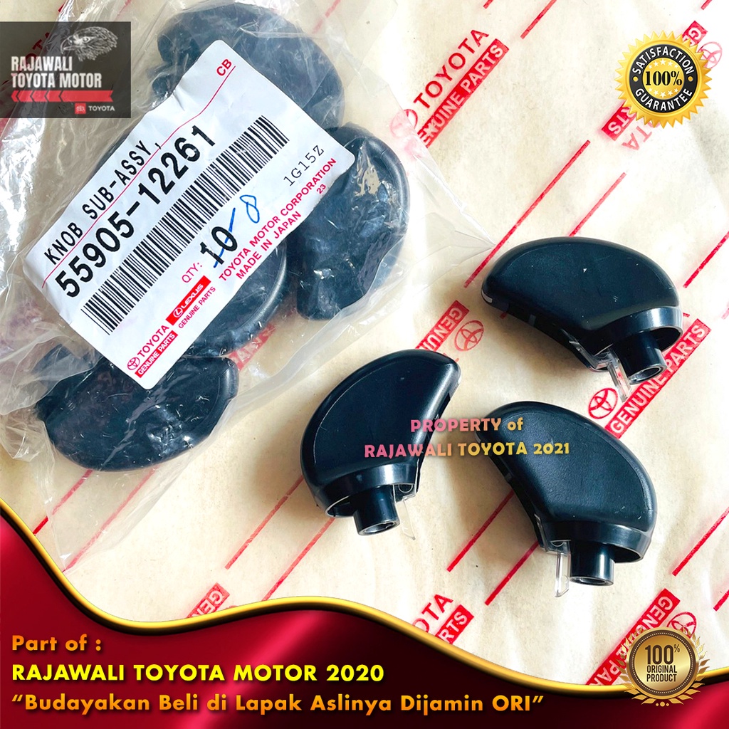 Knob AC Heater Control Corolla Great AE101-AE104 Round Dashboard New Original Toyota 55905-12261 ...