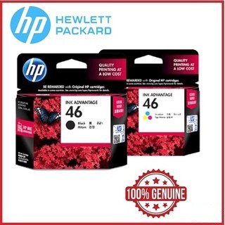 Original HP 46 Black 46 Colour Original Ink Advantage Cartridge ...