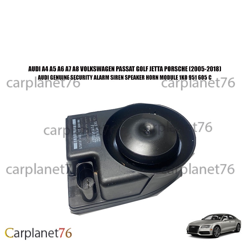 AUDI A4 A5 A6 A7 A8 VOLKSWAGEN PASSAT GOLF PORSCHE SECURITY ALARM SIREN ...