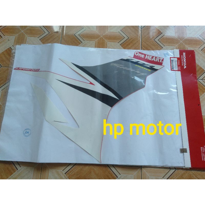 MERAH PUTIH STICKER FAIRING CBR150R K45R RED WHITE STRIPING SIDE COVER ...