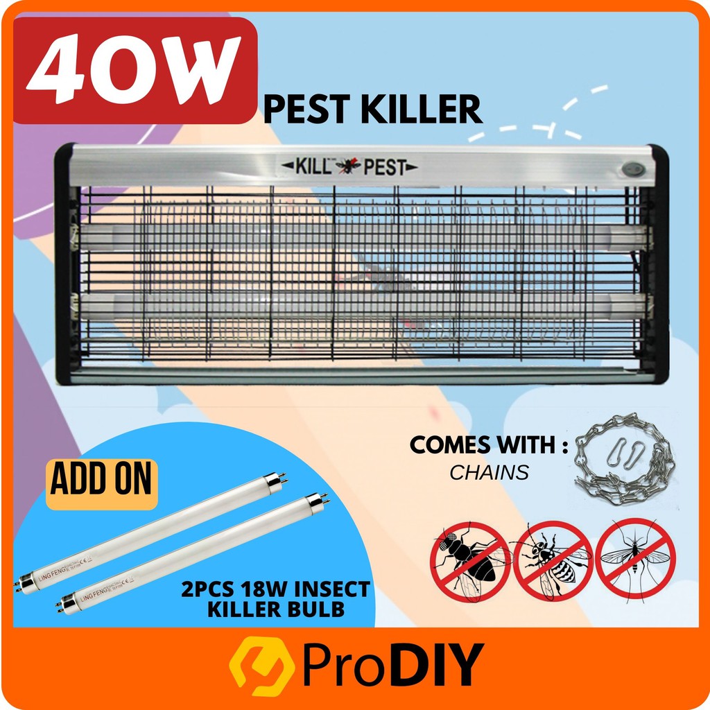 Electric Pest Insect Killer 40W LED Electronic Bug Zapper Pest Repeller ...