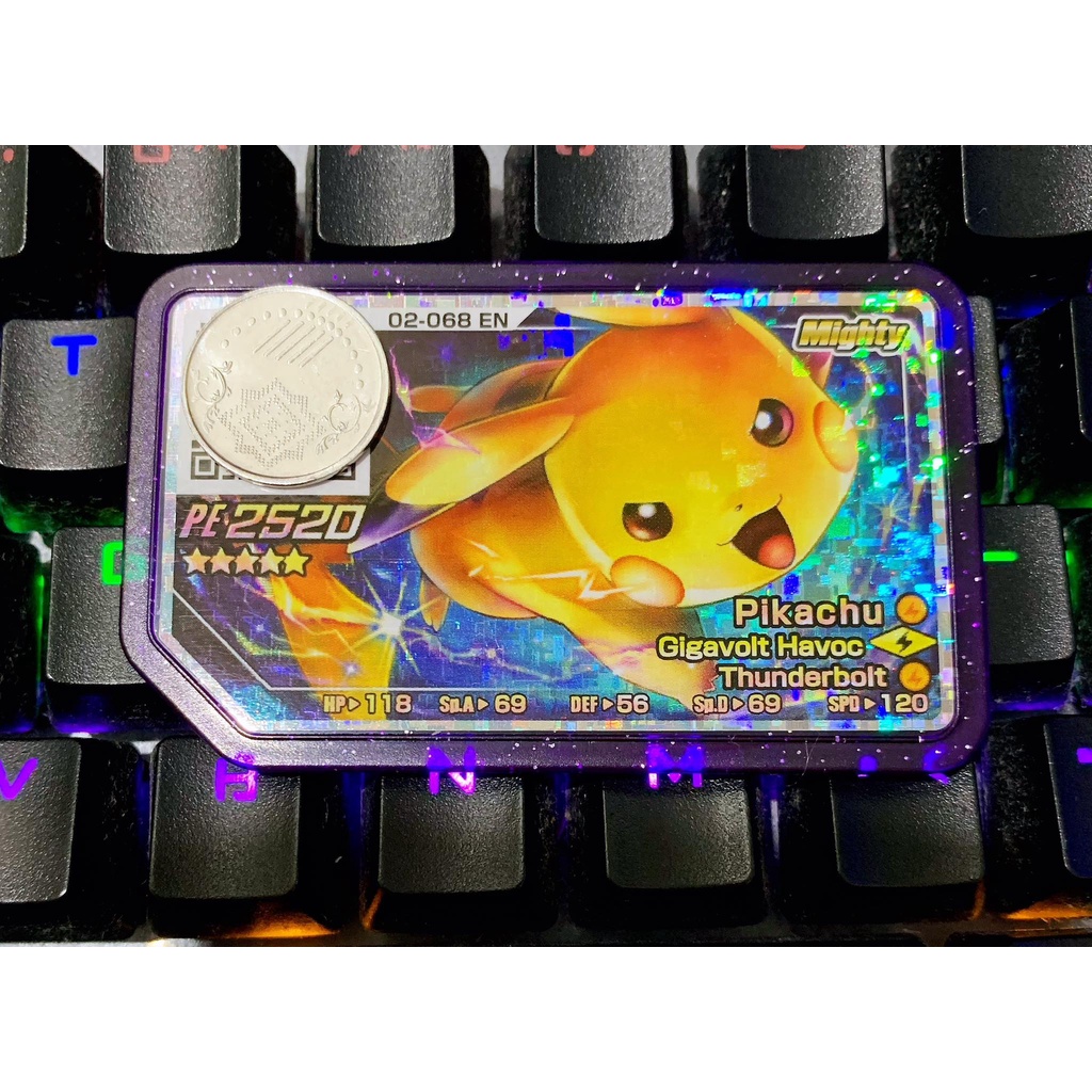 ready stock Pokemon Gaole Part.2 Modified 5 Star purple shine disc look ...