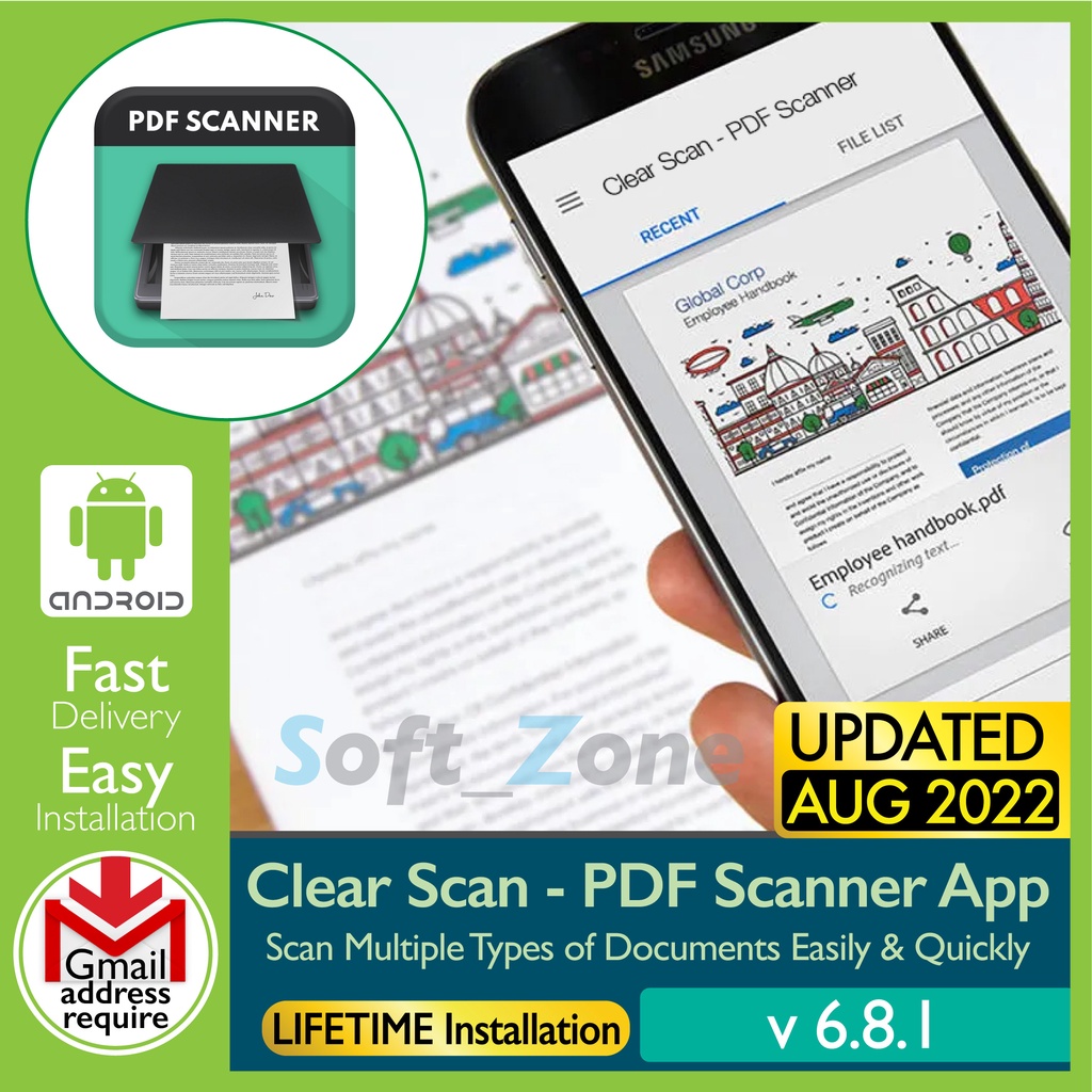 Clear Scan - PDF Scanner App v6.8.1 - Scan Multiple Types of Documents ...