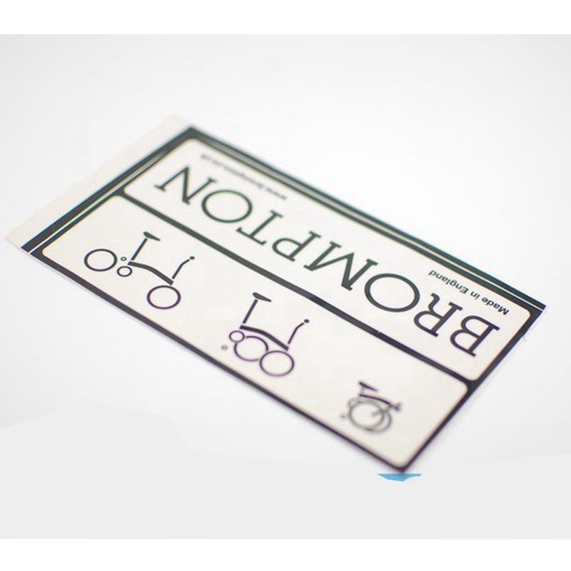 2 Colors for Brompton Frame Decal Sticker Logo | Shopee Malaysia