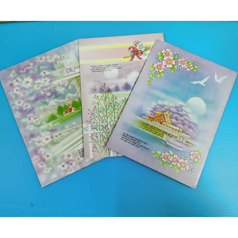 Letter Writing Paper with Natural Scenery 24book (1 book=6pages ...