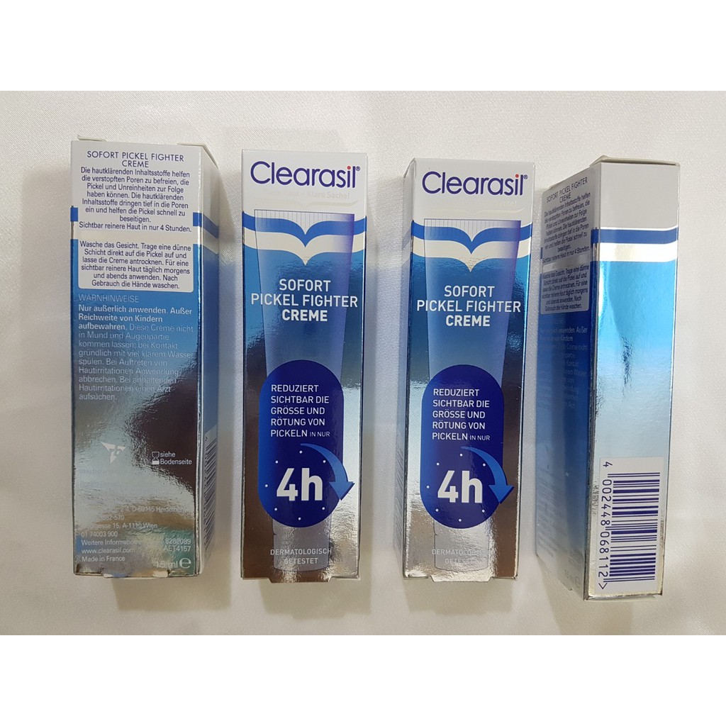 Clearasil Sofort Pickel Fighter Creme super fast acne reduction cream ...
