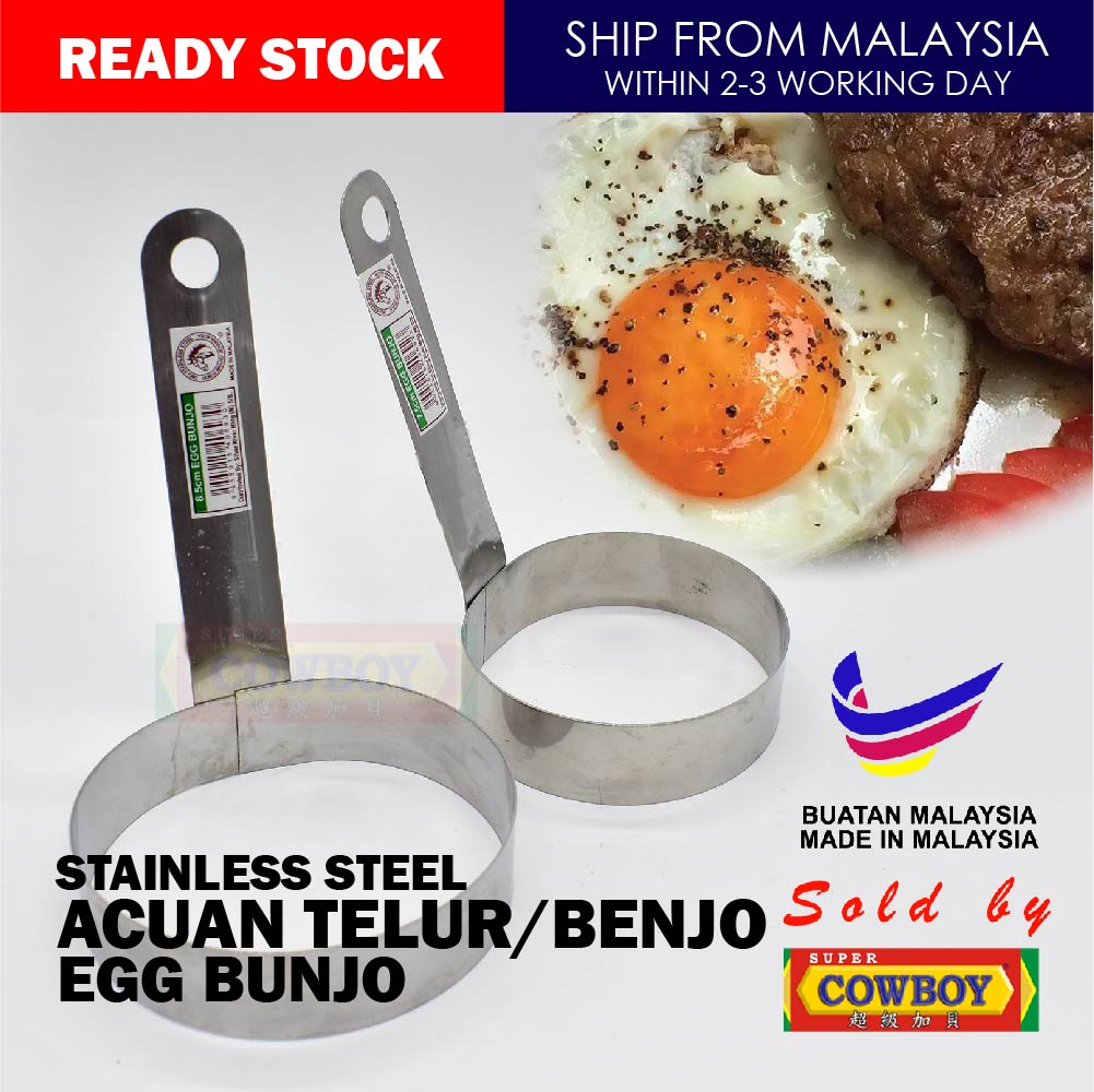 Egg / Bunjo / Acuan Telur / Benjo Stainless Steel | Shopee Malaysia