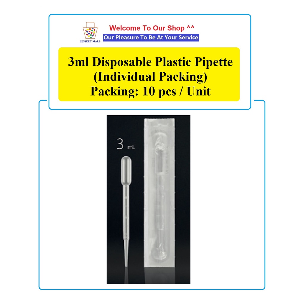 3ml Disposable Plastic Pipette (Individual Packing), Sterile, Packing ...