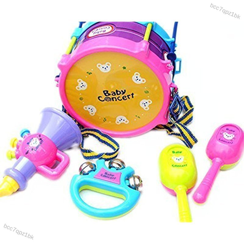 5pcs Children Jazz Drum Set Educational Instruments Toy Set Alat Muzik ...