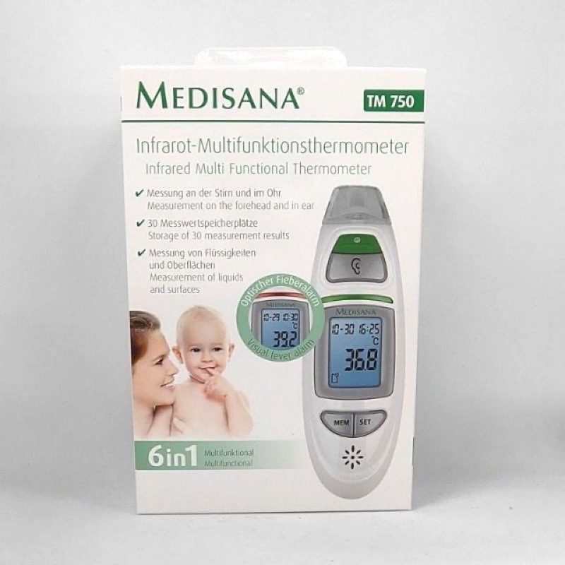 (with free gift) Medisana TM750 Infrared Multifunctional Thermometer ...