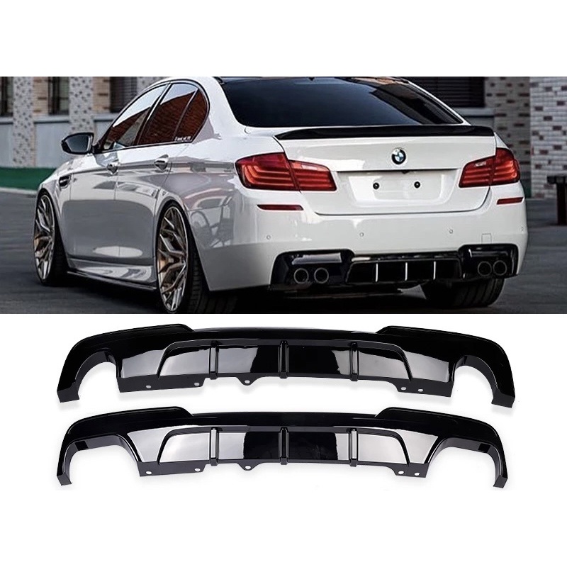 BMW F10 M5 M Sport Performance Tech rear bumper lip skirt diffuser ...