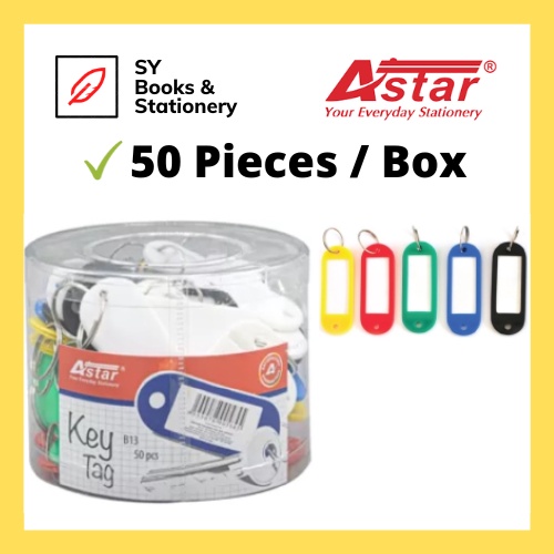 ASTAR Plastic Key Tag / Key Chain / Key Ring / Keychain Label ID Name ...