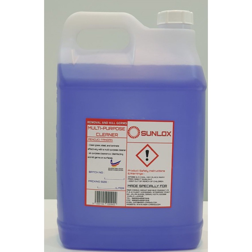SUNLOX MULTI PURPOSE CLEANER 10 LITRE | Shopee Malaysia