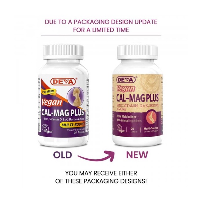 Deva, Premium Vegan Cal-Mag Plus, 90 Tablets | Shopee Malaysia