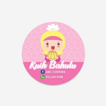 STICKER KUIH RAYA, STICKER GIFT RAYA, STICKER DOORGIFT RAYA, SELAMAT ...