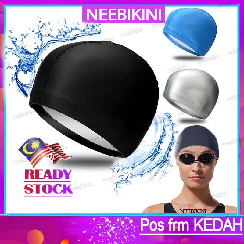 A24 Swim cap Unisex PU man swimming cap woman swim cap topi renang topi ...