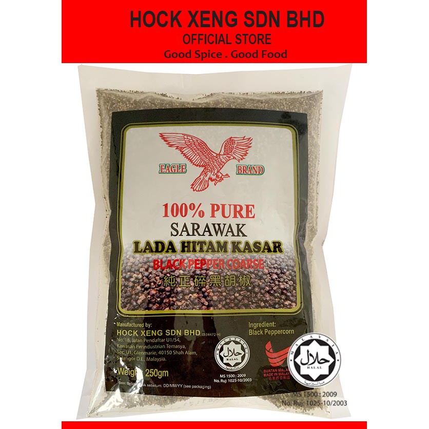 Eagle Lada Hitam Kasar Sarawak 250g _ Eagle Sarawak Black Pepper Coarse ...