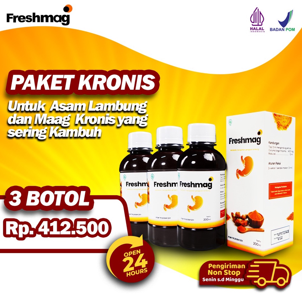 Freshmag | Chronical Package 3 Bottles - Fresh Ulcer Presmag Original ...