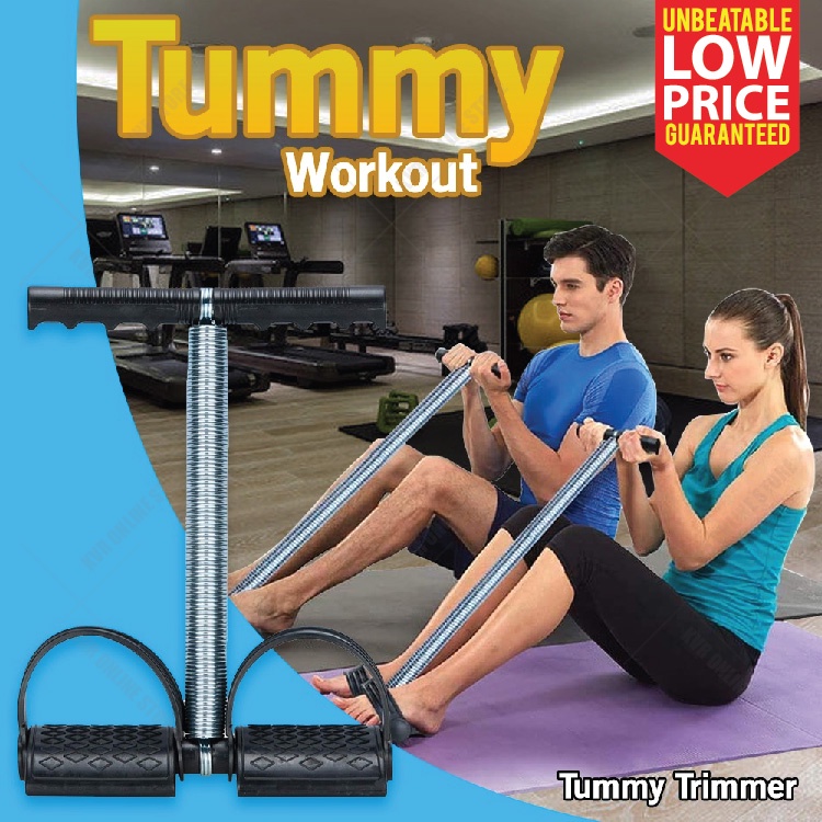 Sit Up Pull Spring Leg Workout Fitness Tummy Trimmer Foot Pedal ...