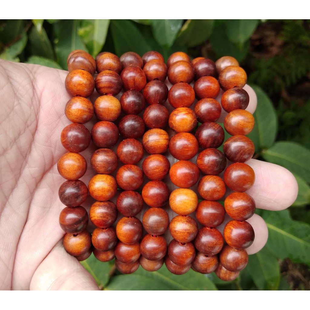 GRADE B Raja Kayu Sarawak Asli Bracelet 10 - 10.5mm 帝王木 | Shopee Malaysia