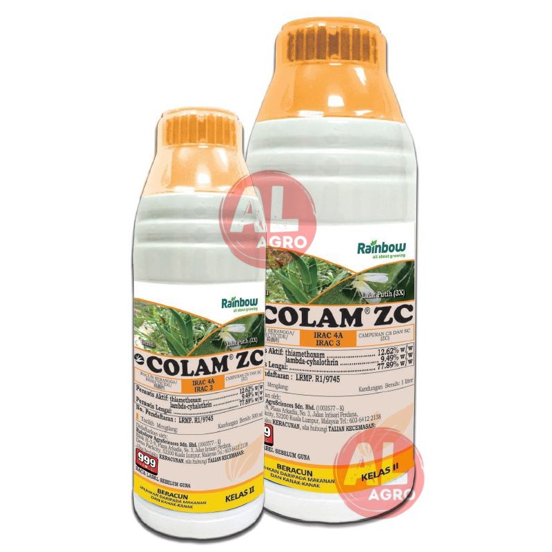 1L Rainbow Colam ZC (Sama Dengan Alika ZC) Racun Serangga Lalat Putih ...