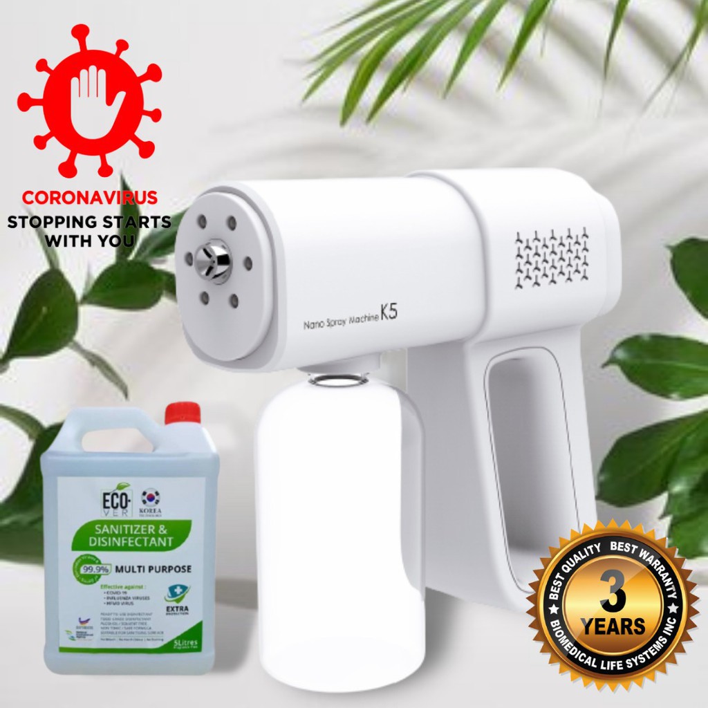 Ready stock New Model K5 Wireless Nano Atomizer spray Disinfection spray Gun Sanitizer spray ...