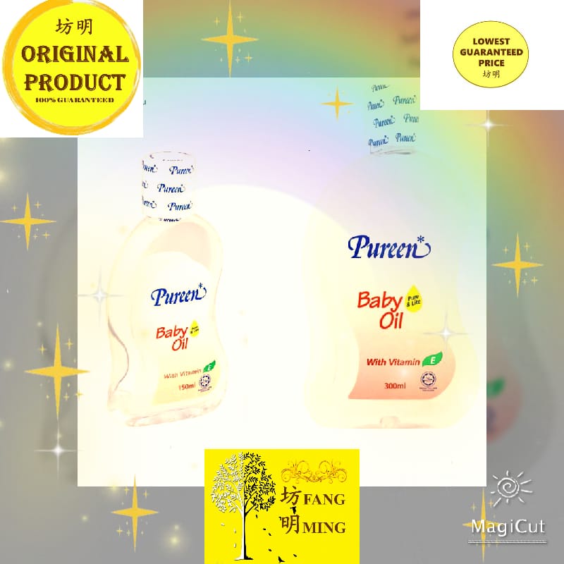Pureen Baby Oil Vitamin E (150ml) (300ml) | Shopee Malaysia