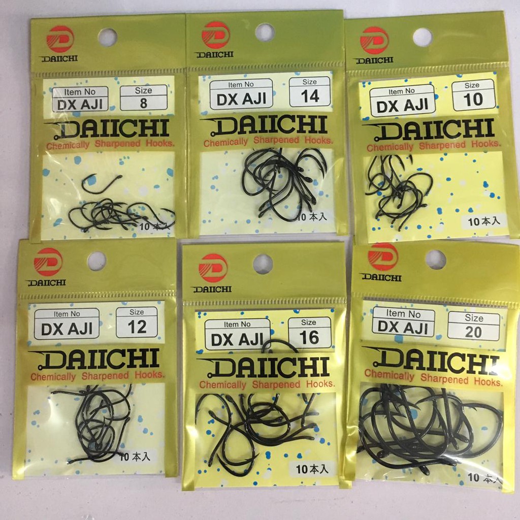 Daiichi AJI / DX AJI Fishing Hook Made in japan MATA KAIL PANCING ...