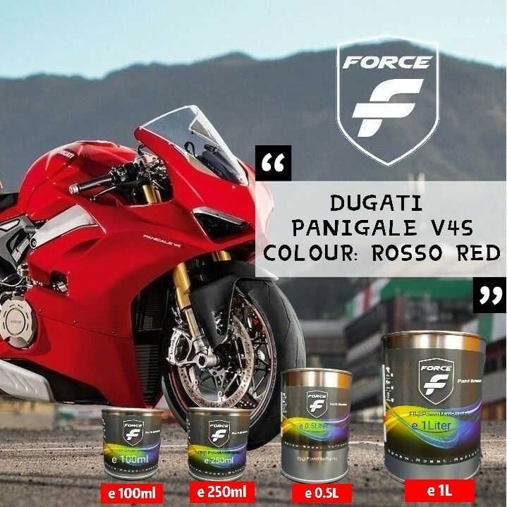 FORCE DUCATI ROSSO RED V4S 2K MOTOR PAINT | Shopee Malaysia