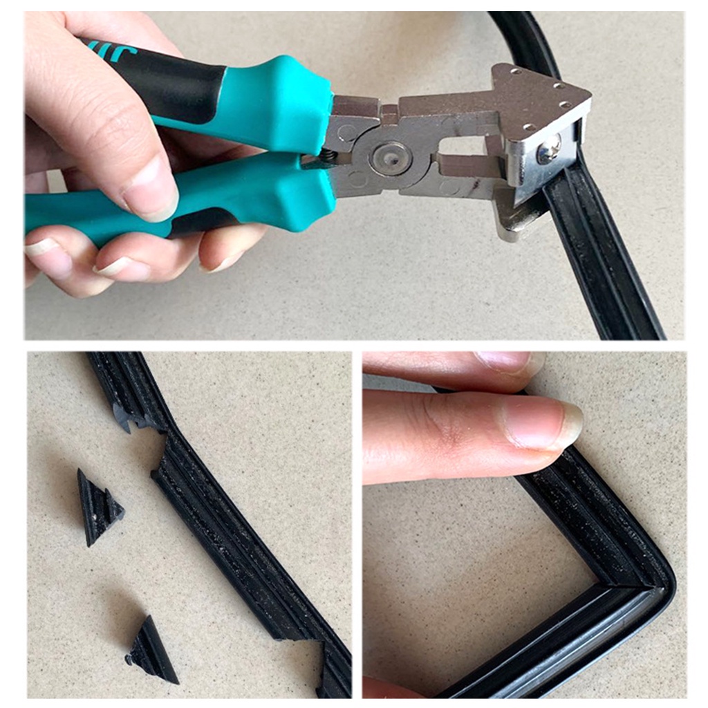 Rubber Shears Glue Scissors 90° Pliers Cutter V-Shap Sealing Durable ...