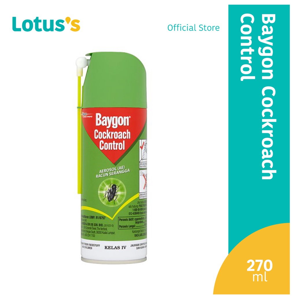 Baygon Cockroach Control 270Ml | Shopee Malaysia