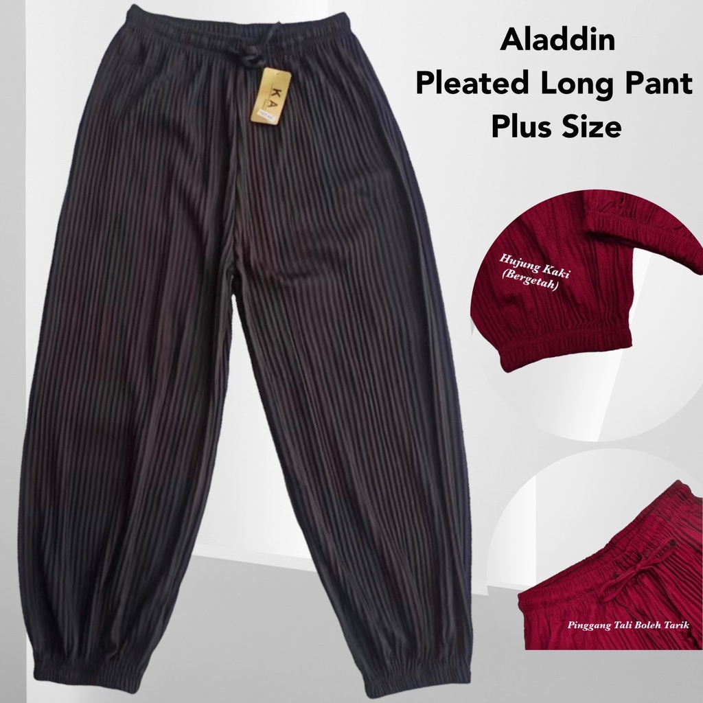 Aladdin Pleated Long Pants Plus Size Fit To 5XL /Seluar Aladdin ...