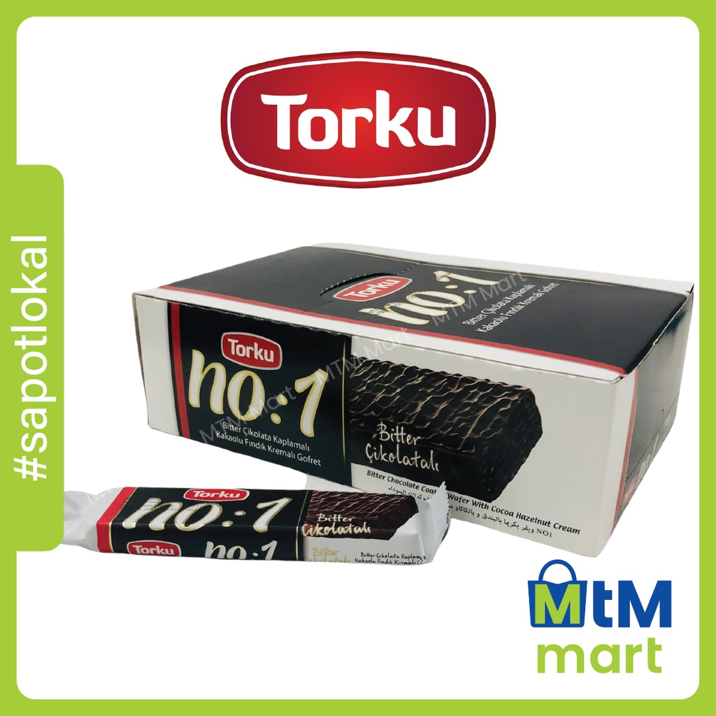 Torku No: 1 Bitter 35g x 24 pcs BOX - Bitter Chocolate Coated Wafer ...