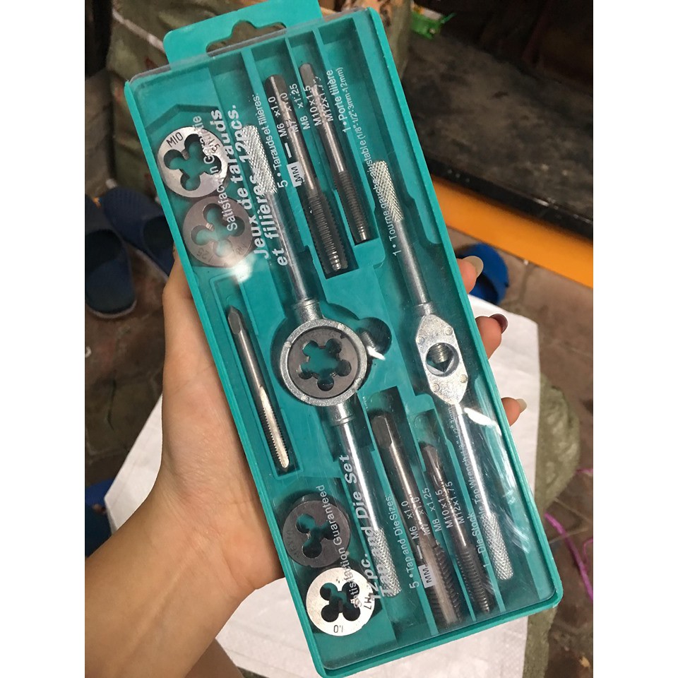 12-piece threading tapping set (good product) | Shopee Malaysia