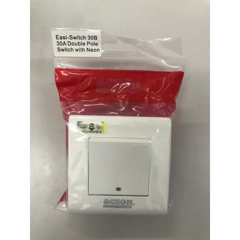 Easi-Switch 30B 30A Double Pole Switch With Neon | Shopee Malaysia
