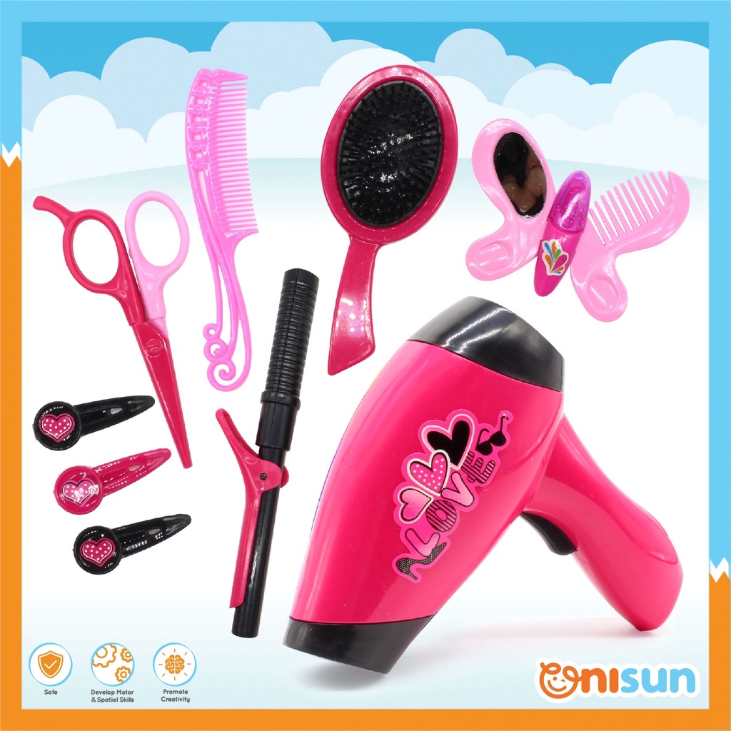 Kids Girl Cute Big Set Beauty Make Up Hair Salon Accessories with ...