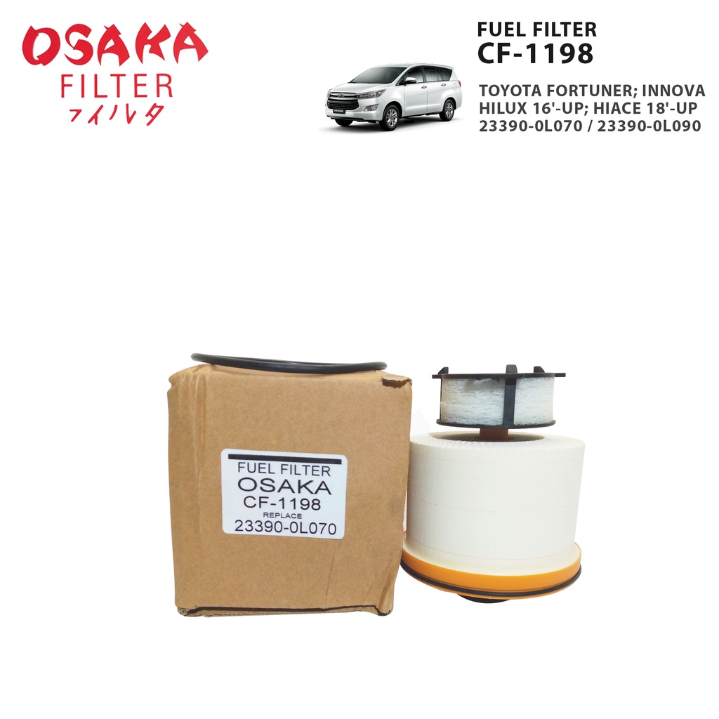 Osaka EF-1198 23390-0L070 / 23390-0L090 Fuel Filter for Toyota Fortuner ...