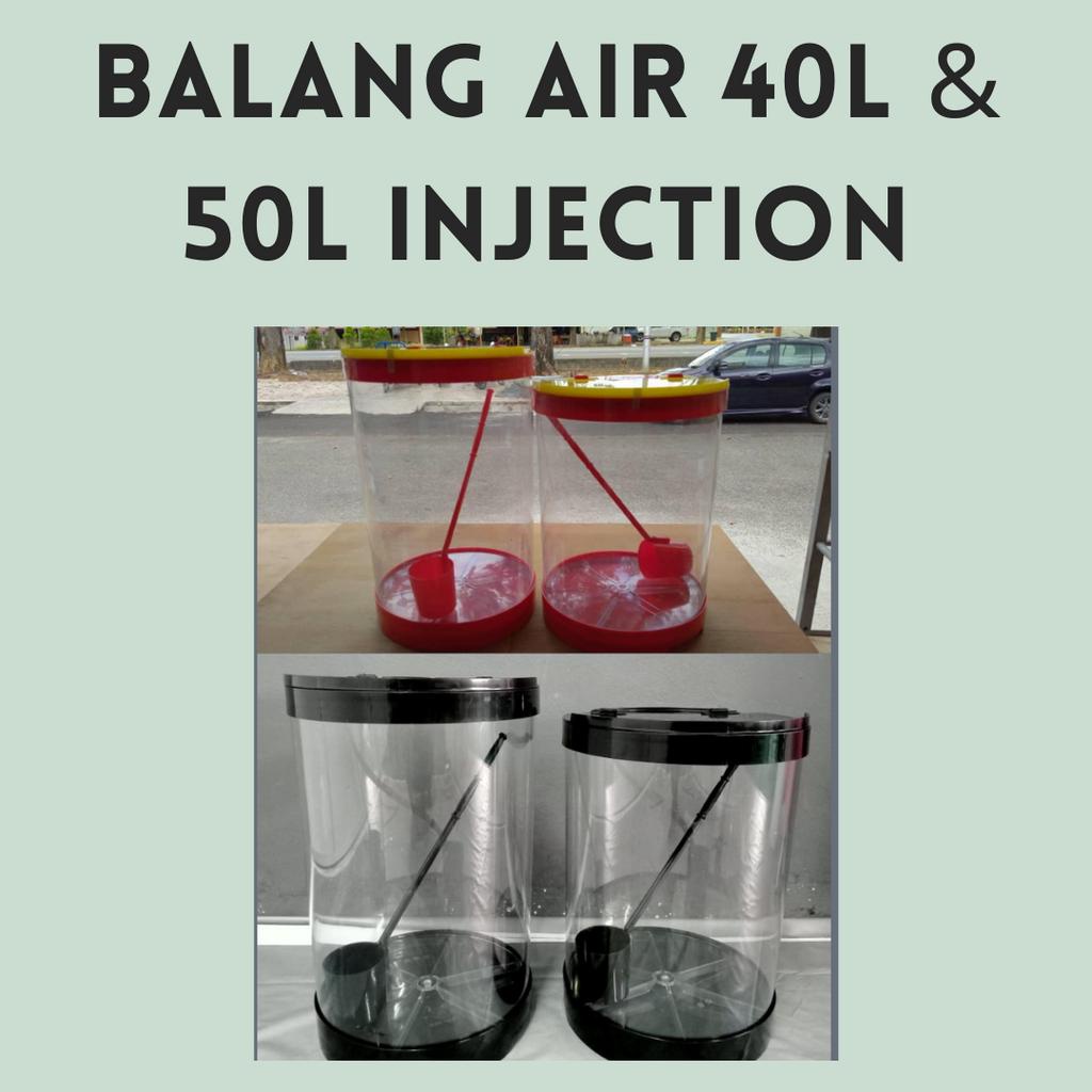 BALANG AIR BULAT 40 LITER DAN 50 LITER INJECTION CAP PAYUNG | Shopee ...