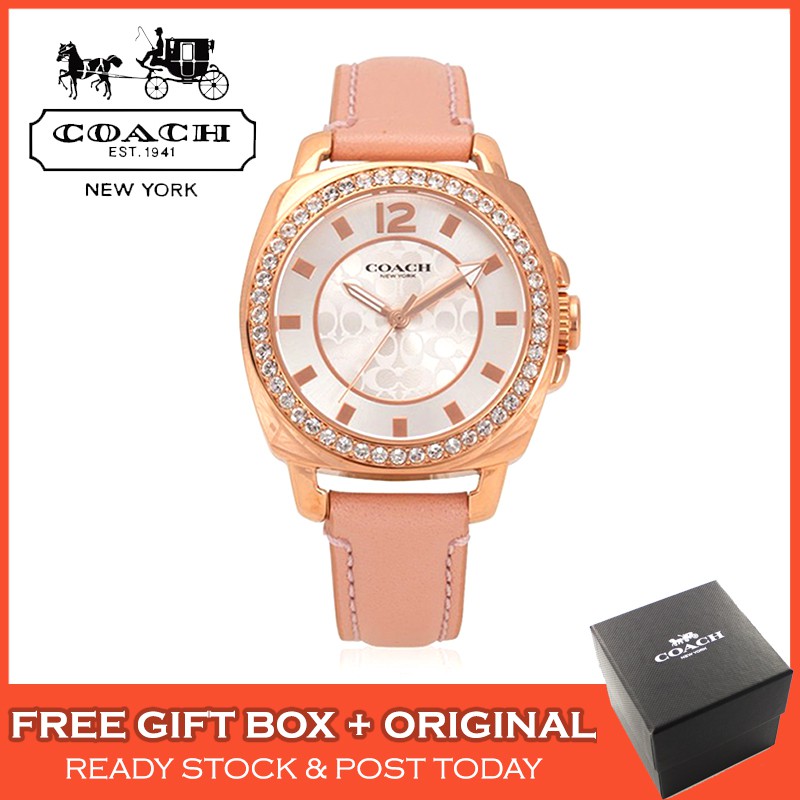 [Original & 2 Years Warranty] Coach Mini Boyfriend Leather Ladies Women ...