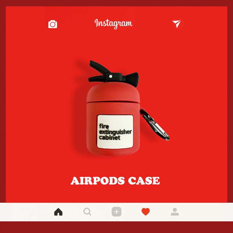 Creative Spoof Fire Extinguisher AirPods Earphone Protective Case ...
